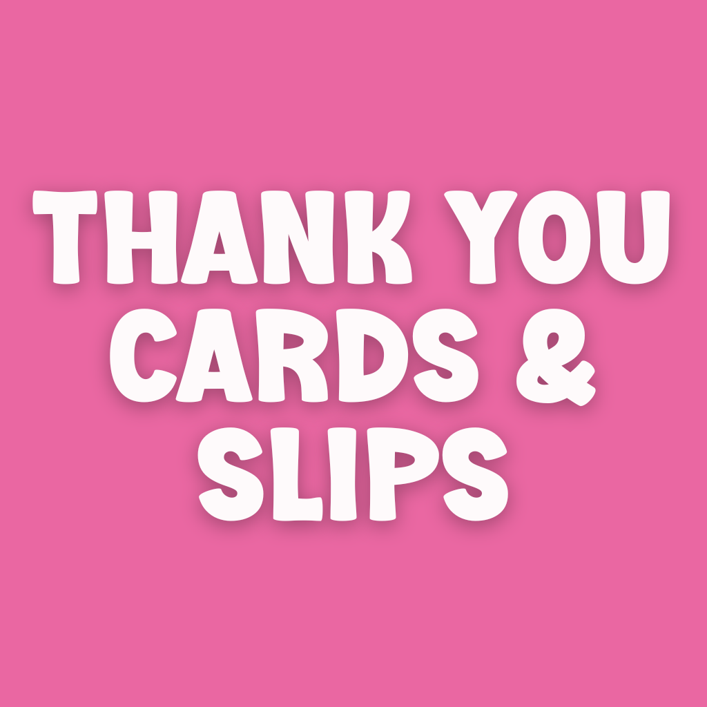 Thank You Cards & Slips – Hoppity Designs